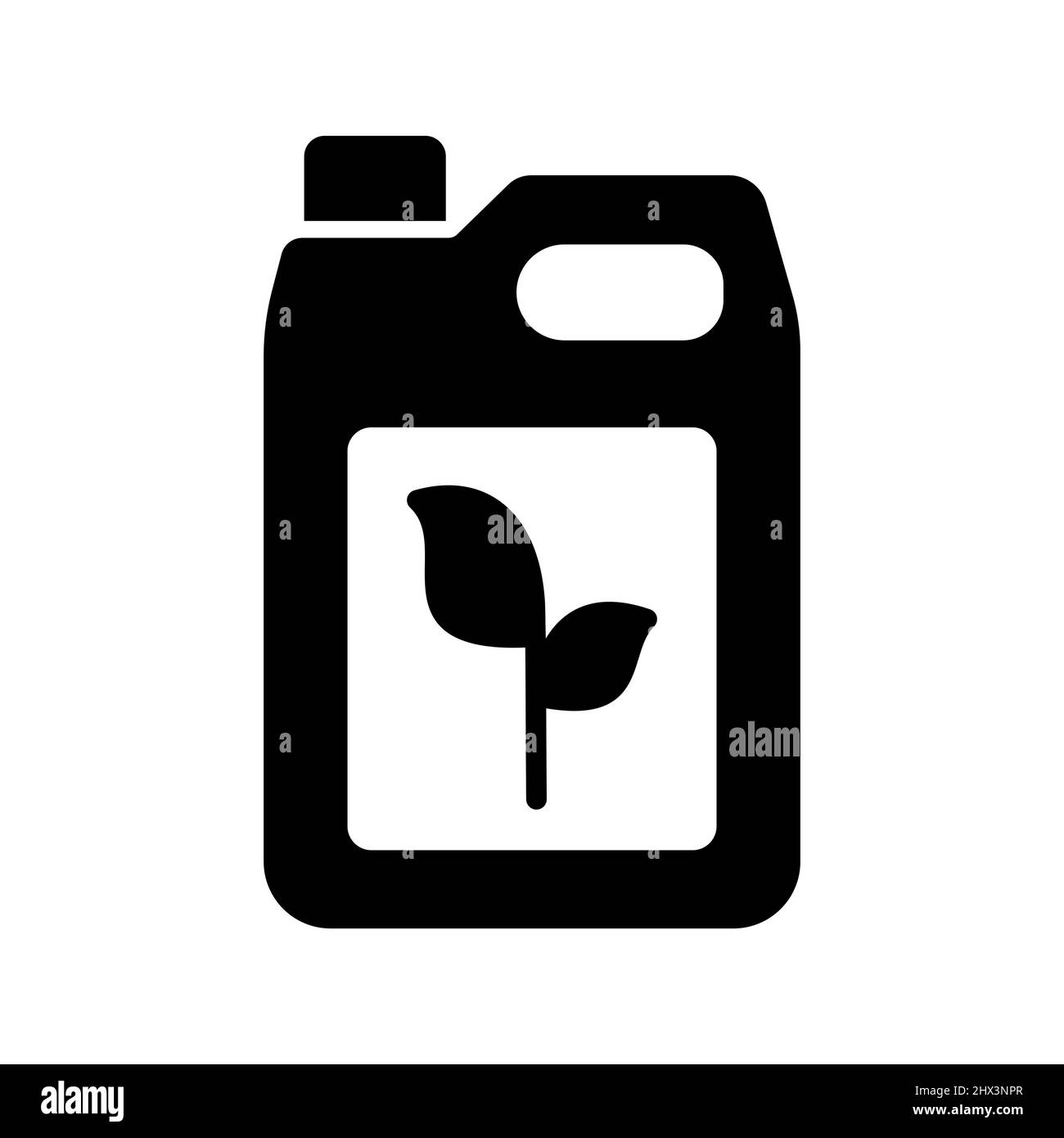 Canister of plant fertilizers vector glyph icon. Chemical fertilization ...