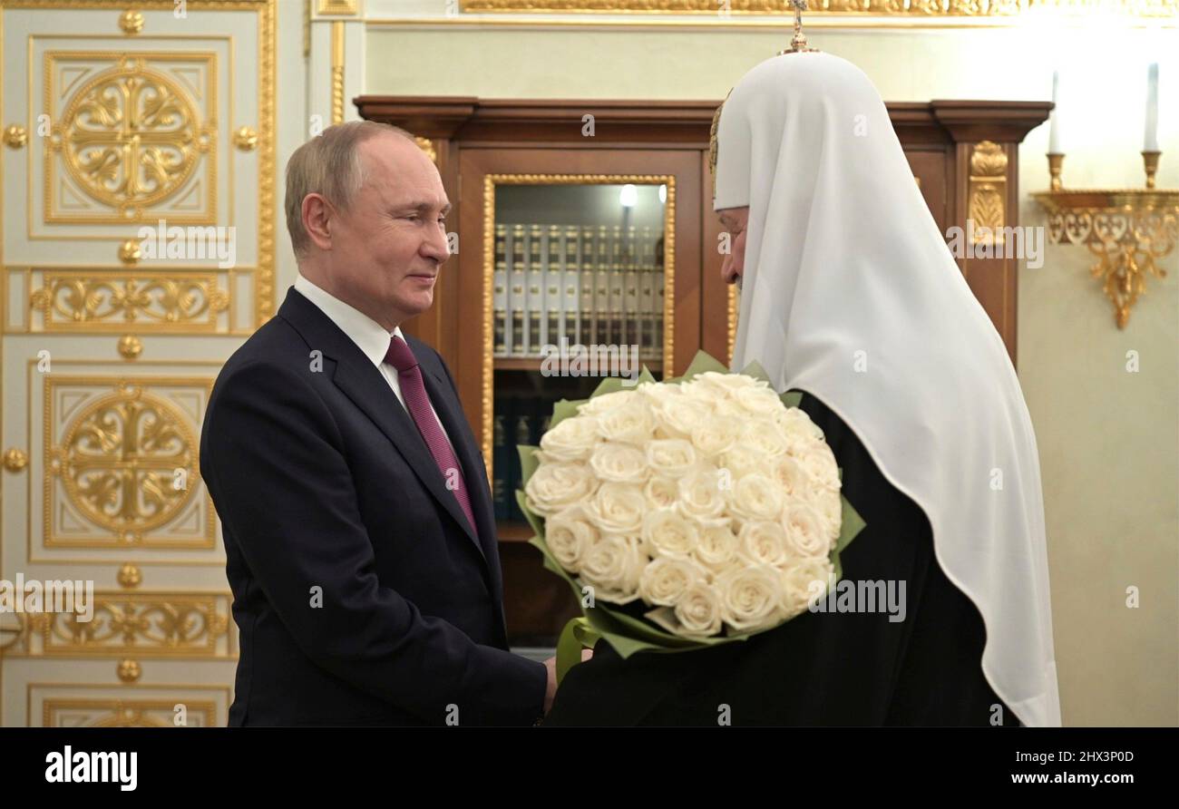 Moscow, Russia. 01 February, 2022. Patriarch Kirill of Moscow and All ...