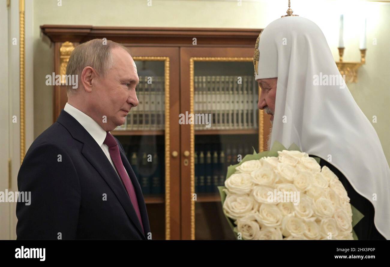 Moscow, Russia. 01 February, 2022. Patriarch Kirill of Moscow and All ...