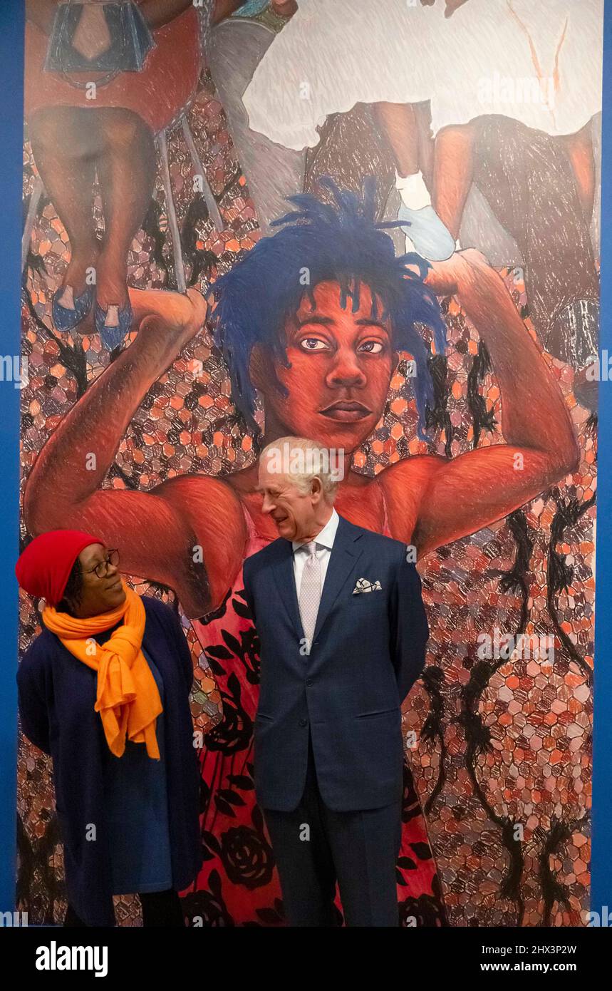 The Prince of Wales meets Sonia Boyce, an artist whose work is featured ...