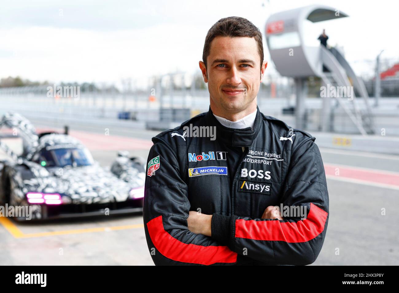 Porsche LMDh, Barcelona (E) Test, Dane Cameron (USA Stock Photo - Alamy