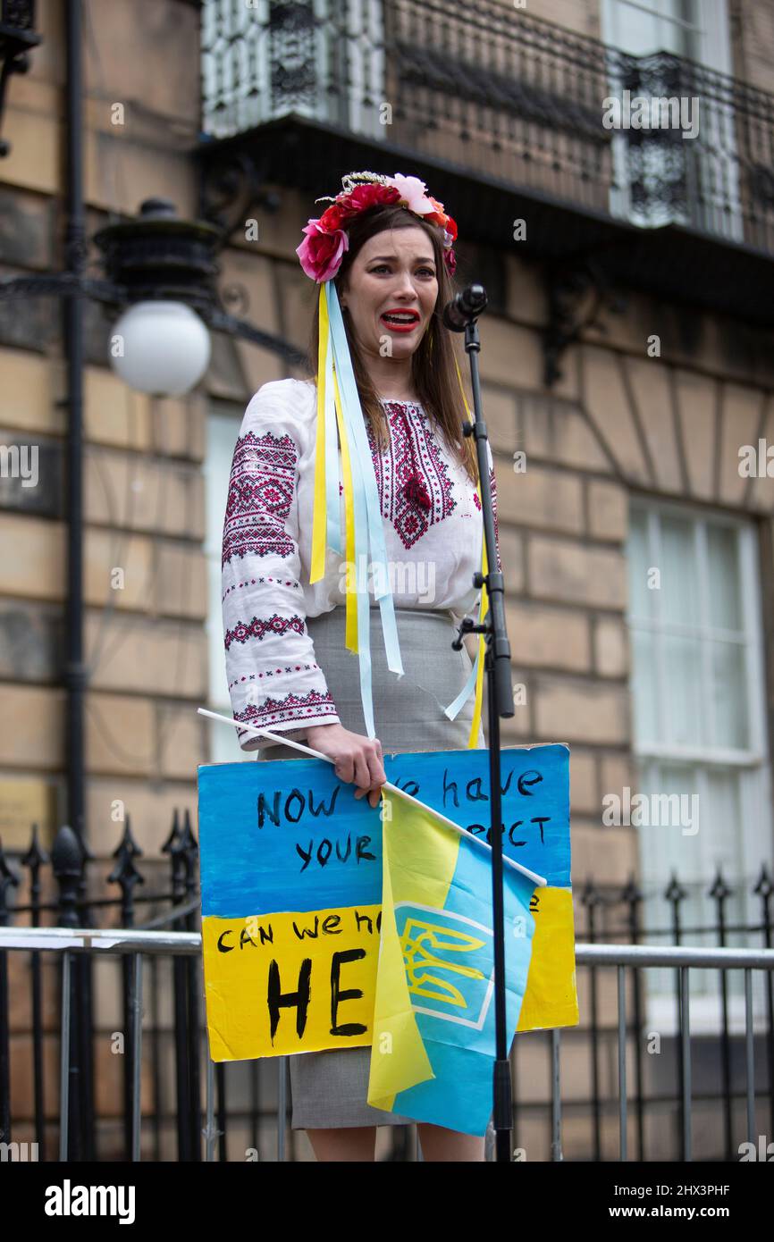 Edinburgh, UK. 9th Mar, 2022. Scottish artists for Ukraine ...