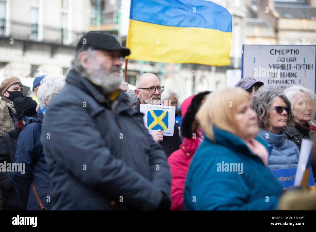 Edinburgh, UK. 9th Mar, 2022. Scottish artists for Ukraine ...