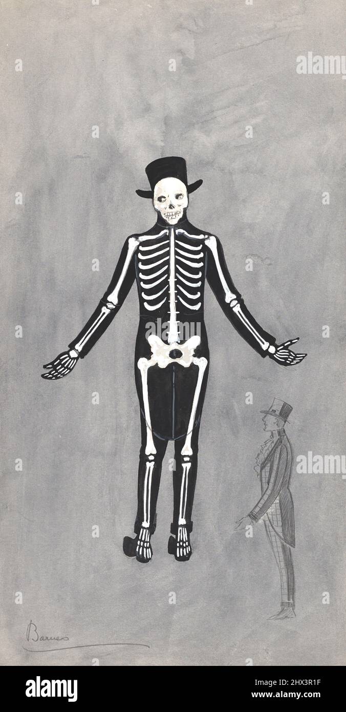 William Rodney Barnes - Skeleton - 1922-1923 Stock Photo - Alamy