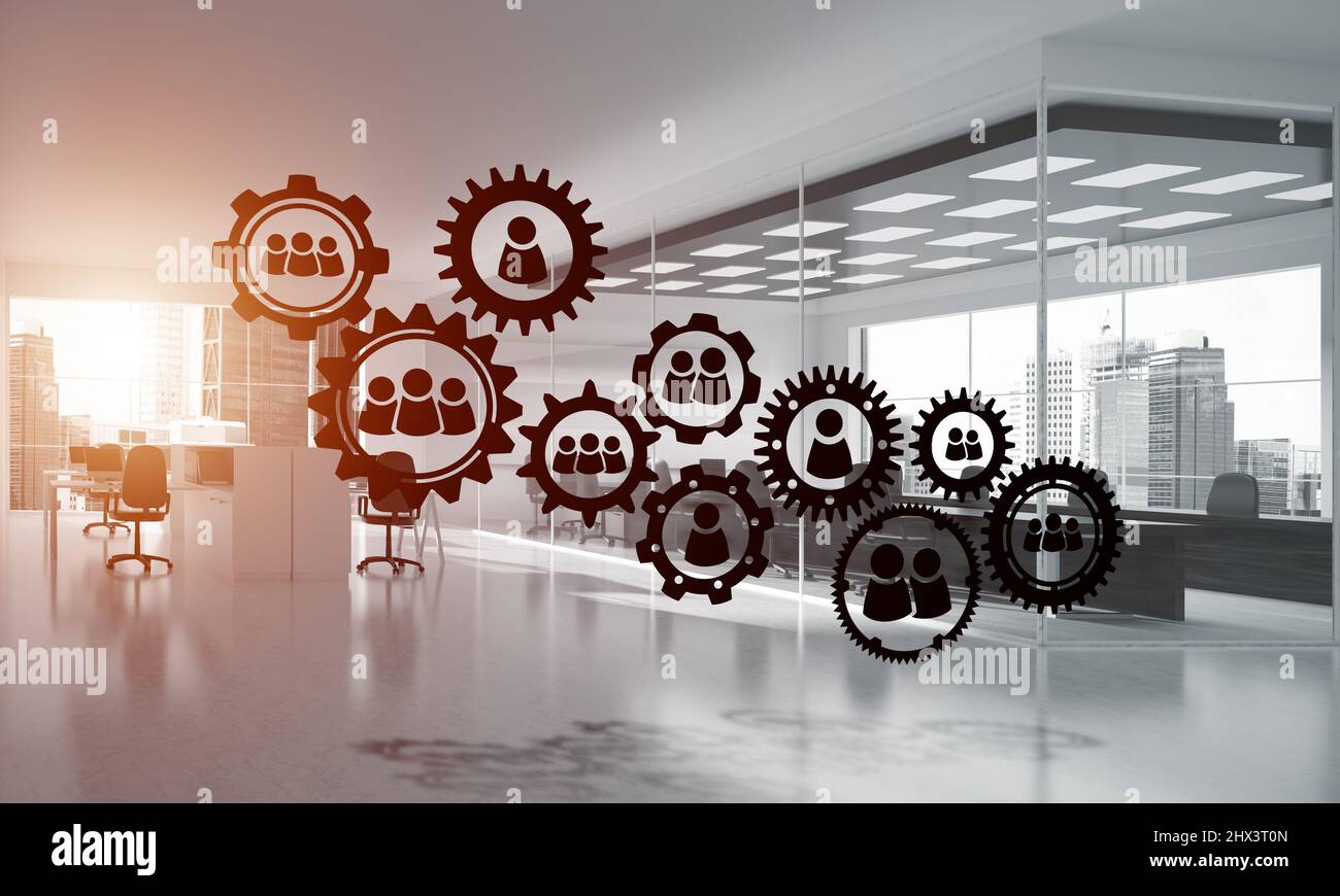 Networking and wireless connection as concept for effective modern ...