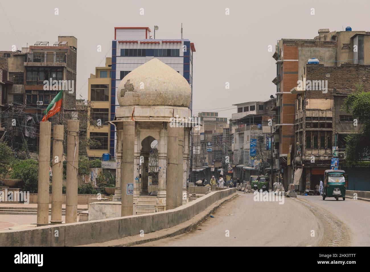 Interesting View to the Old Streets of Pakistan Peshawar City Center ...