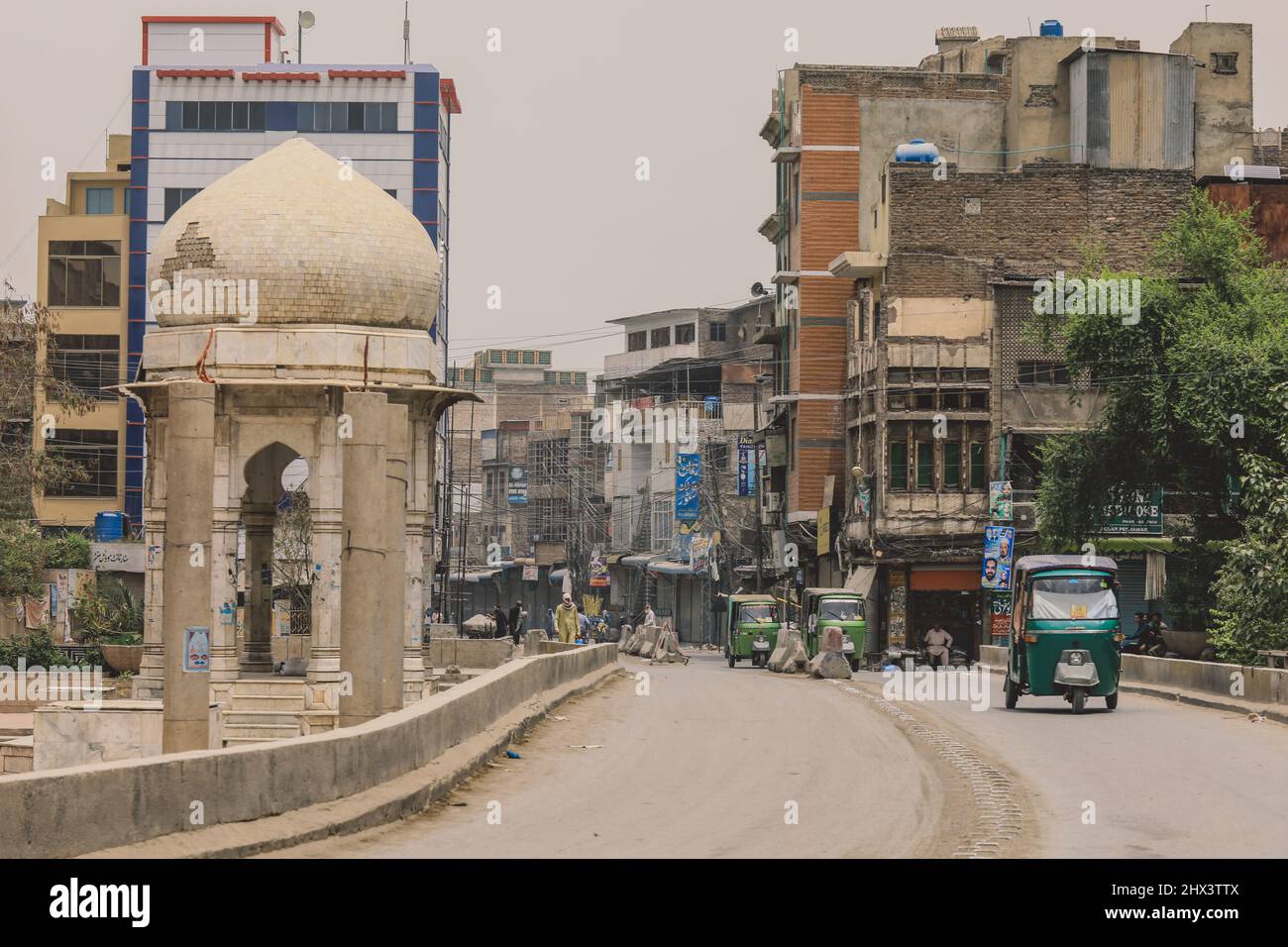 Interesting View to the Old Streets of Pakistan Peshawar City Center ...
