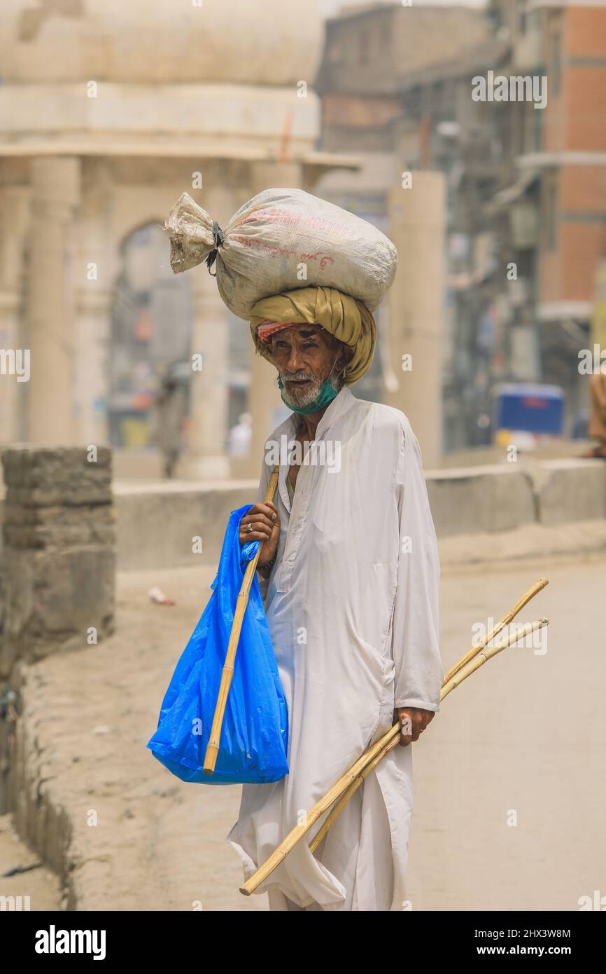 Old Pakistani Man with the Beard in the Peshawar City Center Stock ...