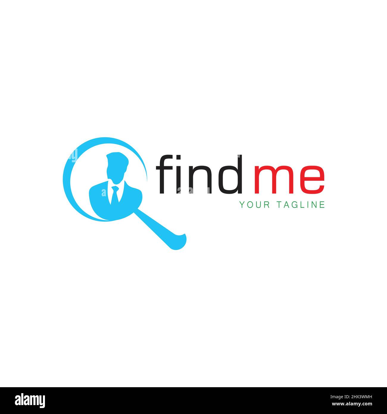 simple and modern find job logo345 Stock Vector Image & Art - Alamy