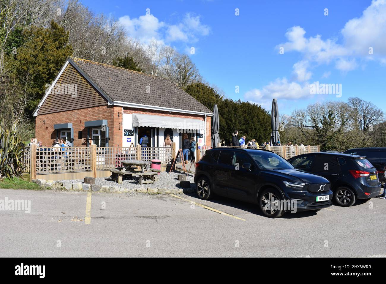 Mrs Marco's cafe, Pothkerry country park, Barry, Glamorgan, Wales Stock ...