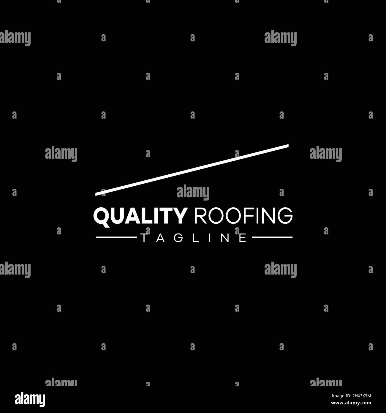 Roofing logo Black and White Stock Photos & Images - Alamy