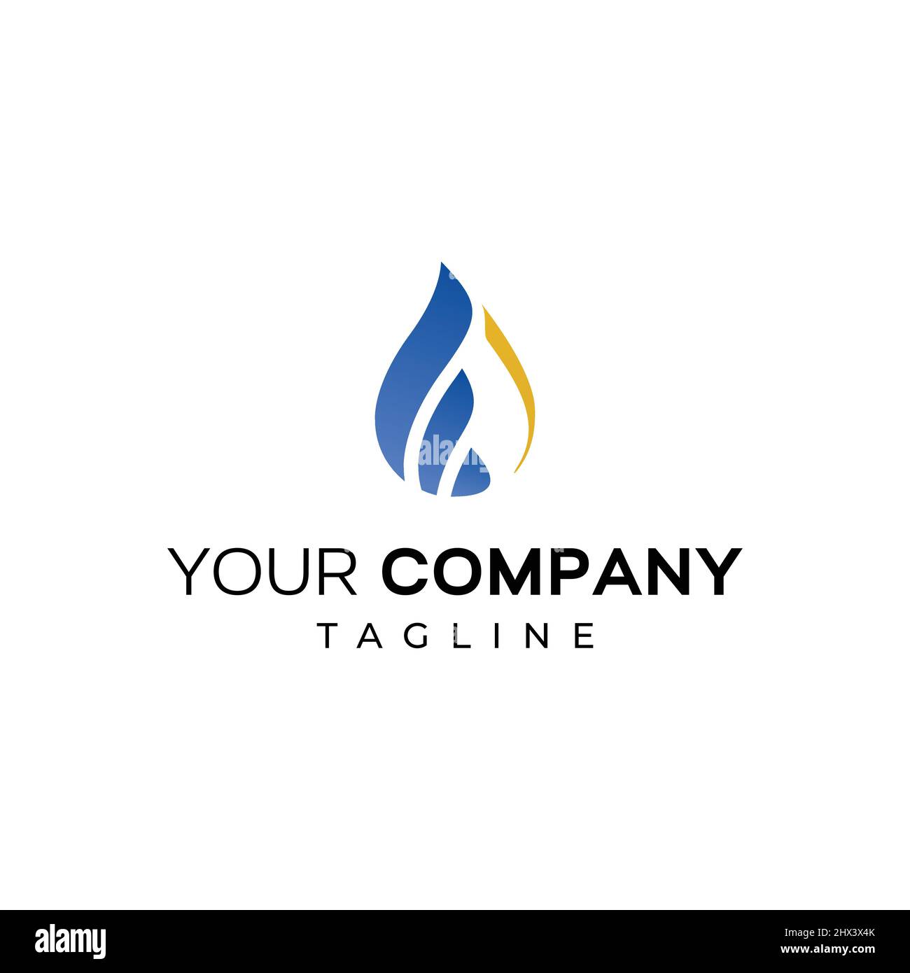Modern and sophisticated oil company logo initials f Stock Vector Image ...