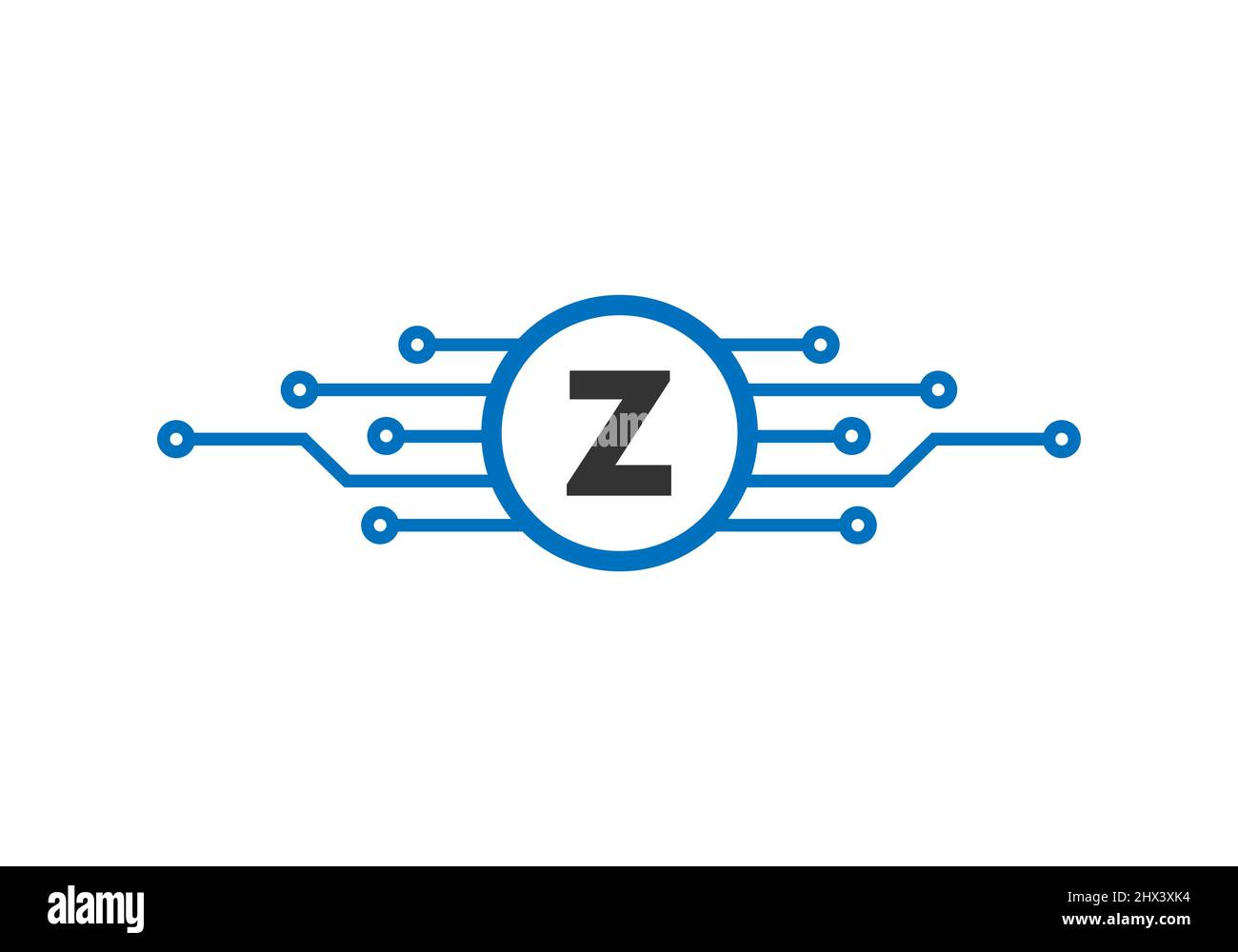 Letter Z Logo Design Template. Z Letter For Cyber Logo Protection ...