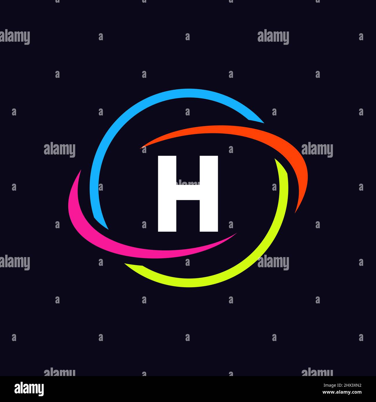 Technology Logo Design On H Letter Concept. Letter H Technology Logo ...