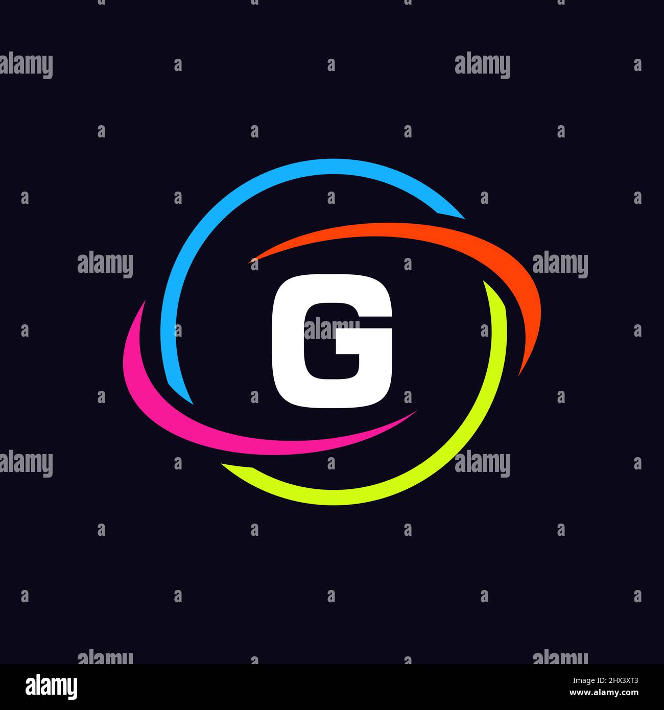 Technology Logo Design On G Letter Concept. Letter G Technology Logo ...