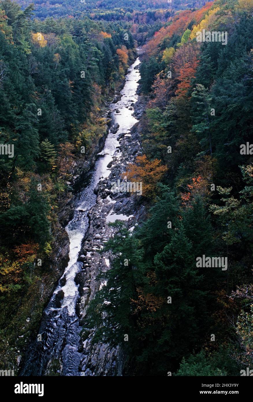 Quiche River gorge Vermont Stock Photo - Alamy