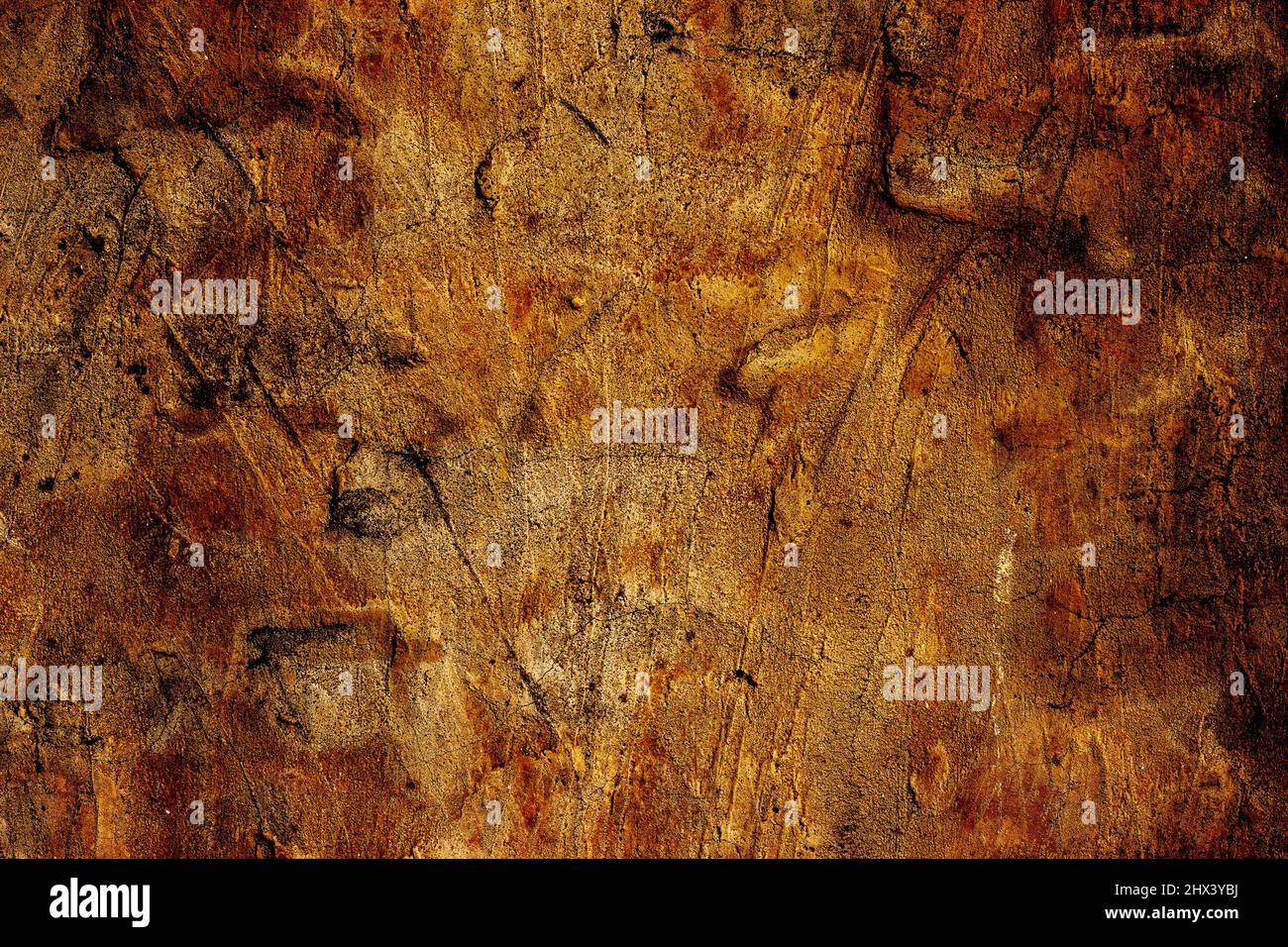 Colorful old stone wall surface with abstract scratches and grunge ...