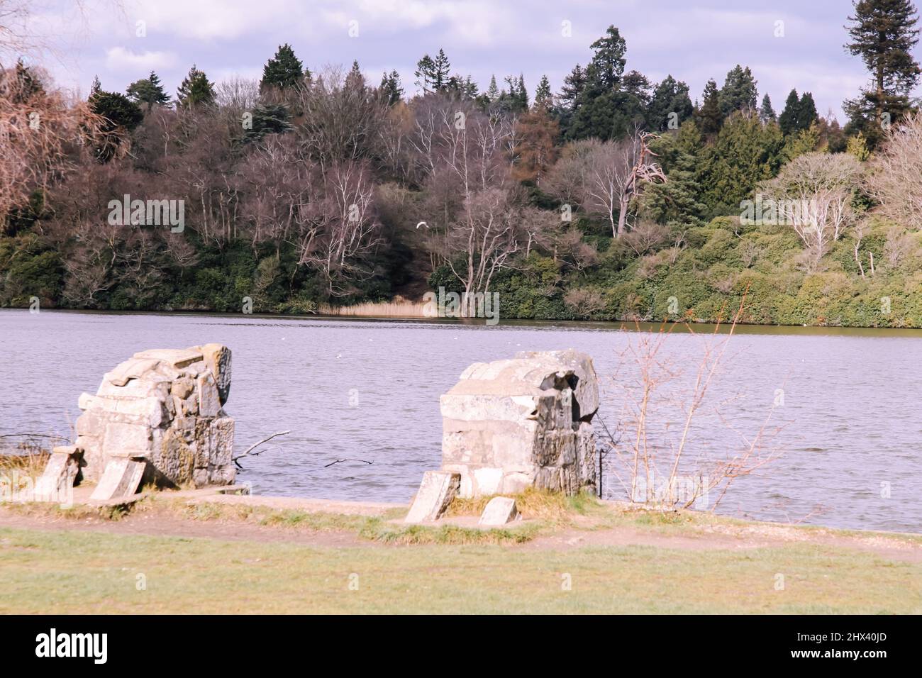 The First Pond Head at Virginia Water Lake, Windsor Great Park, Surrey ...