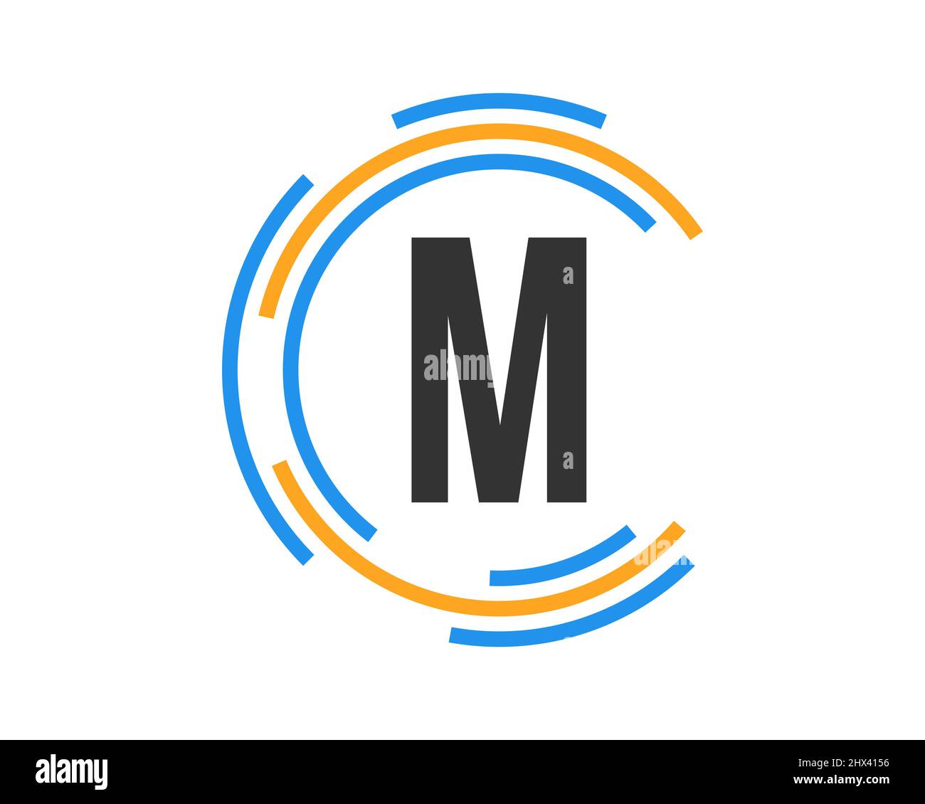Technology Logo Design On M Letter Concept. Letter M Technology Logo ...