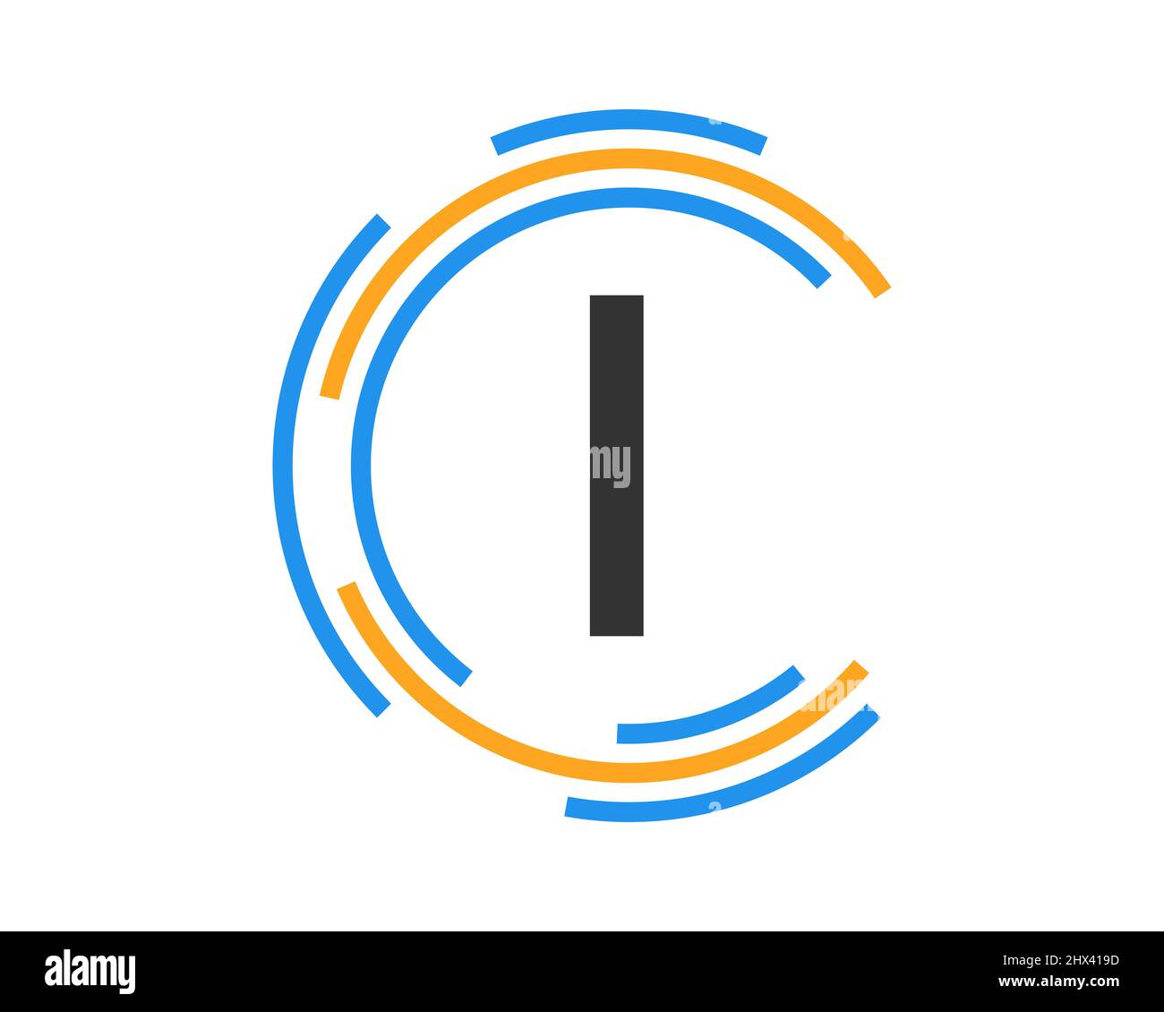 Technology Logo Design On I Letter Concept. Letter I Technology Logo ...