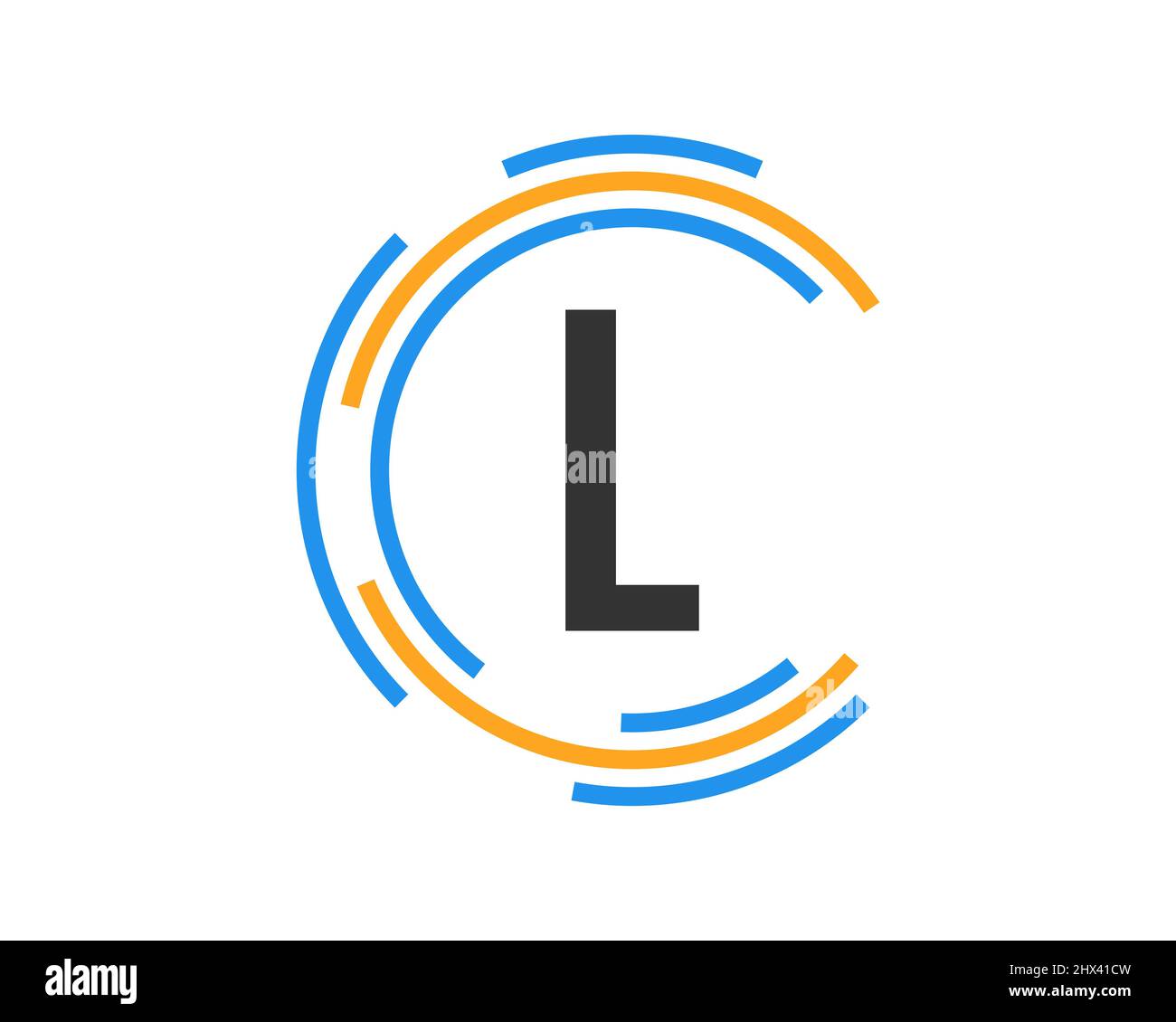 Technology Logo Design On L Letter Concept. Letter L Technology Logo ...
