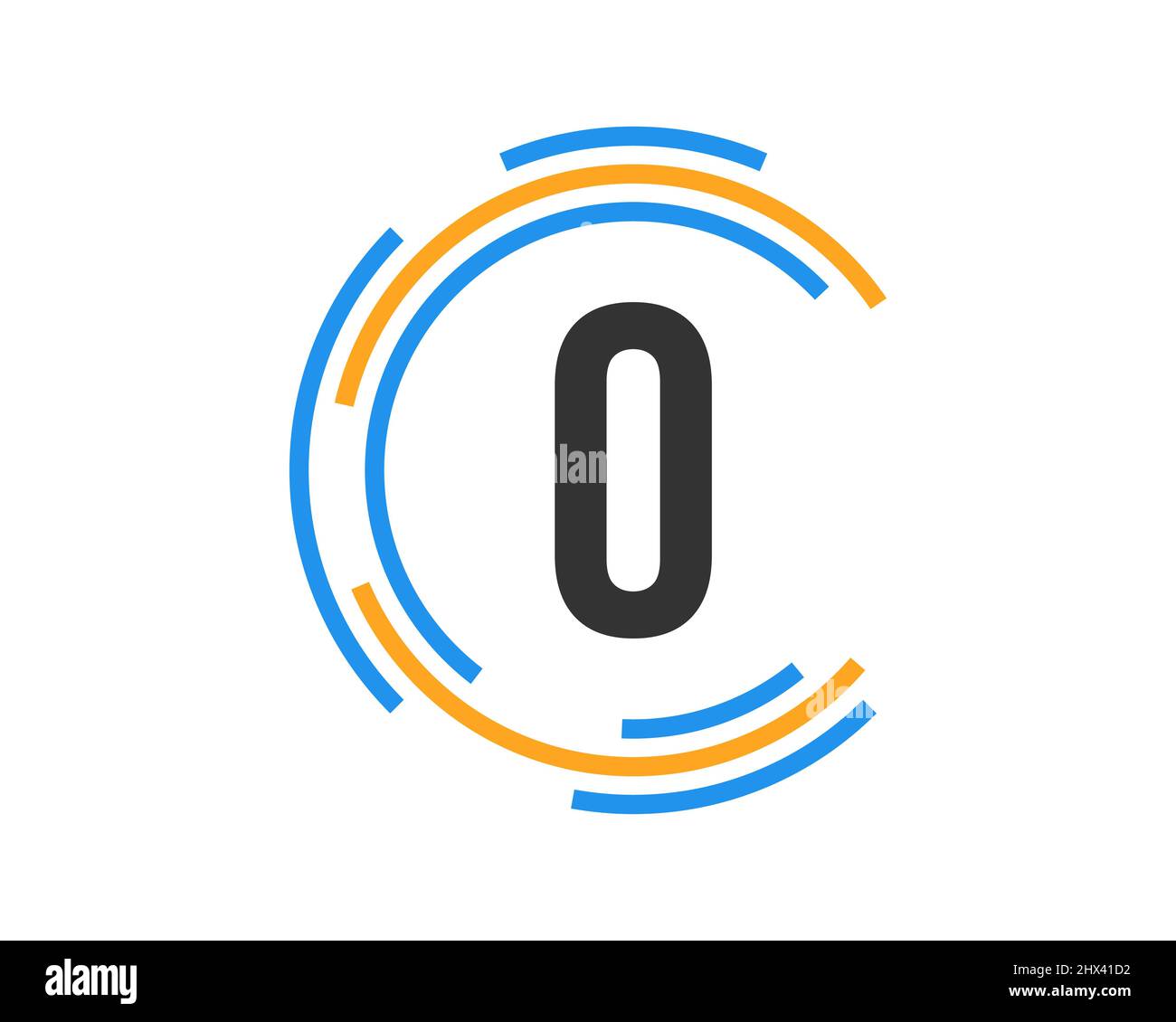 Technology Logo Design On O Letter Concept. Letter O Technology Logo ...