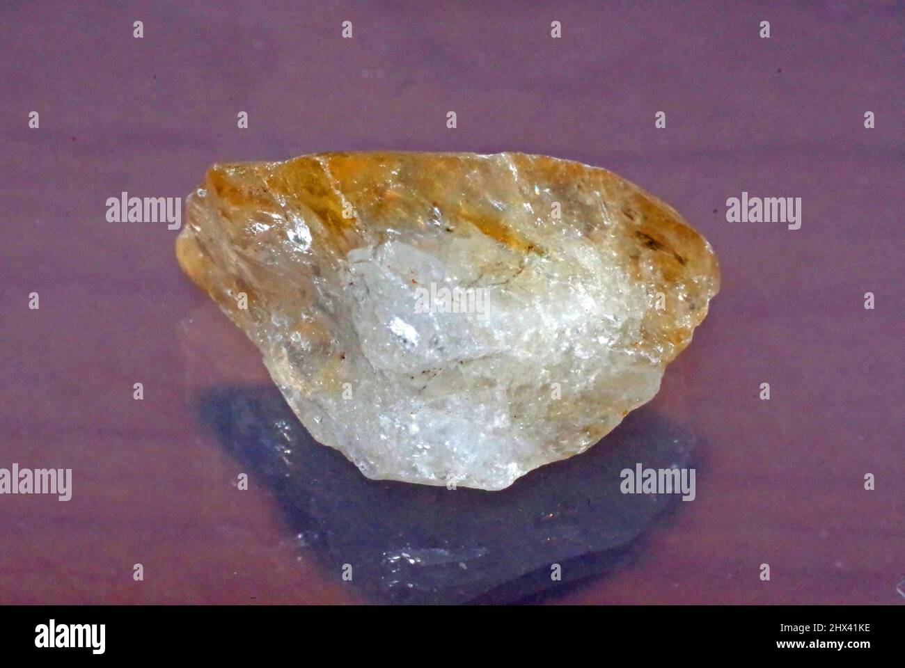 Citrine crystal close-up (Brazilian collection Stock Photo - Alamy