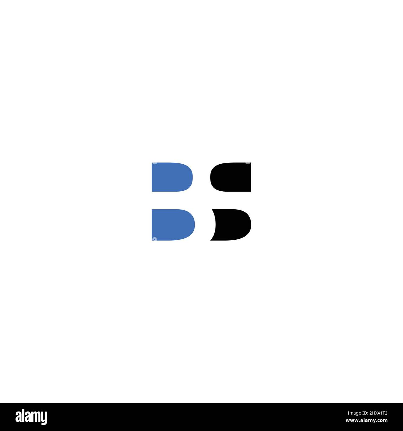 Logo with modern and sophisticated BS letter initials Stock Vector ...