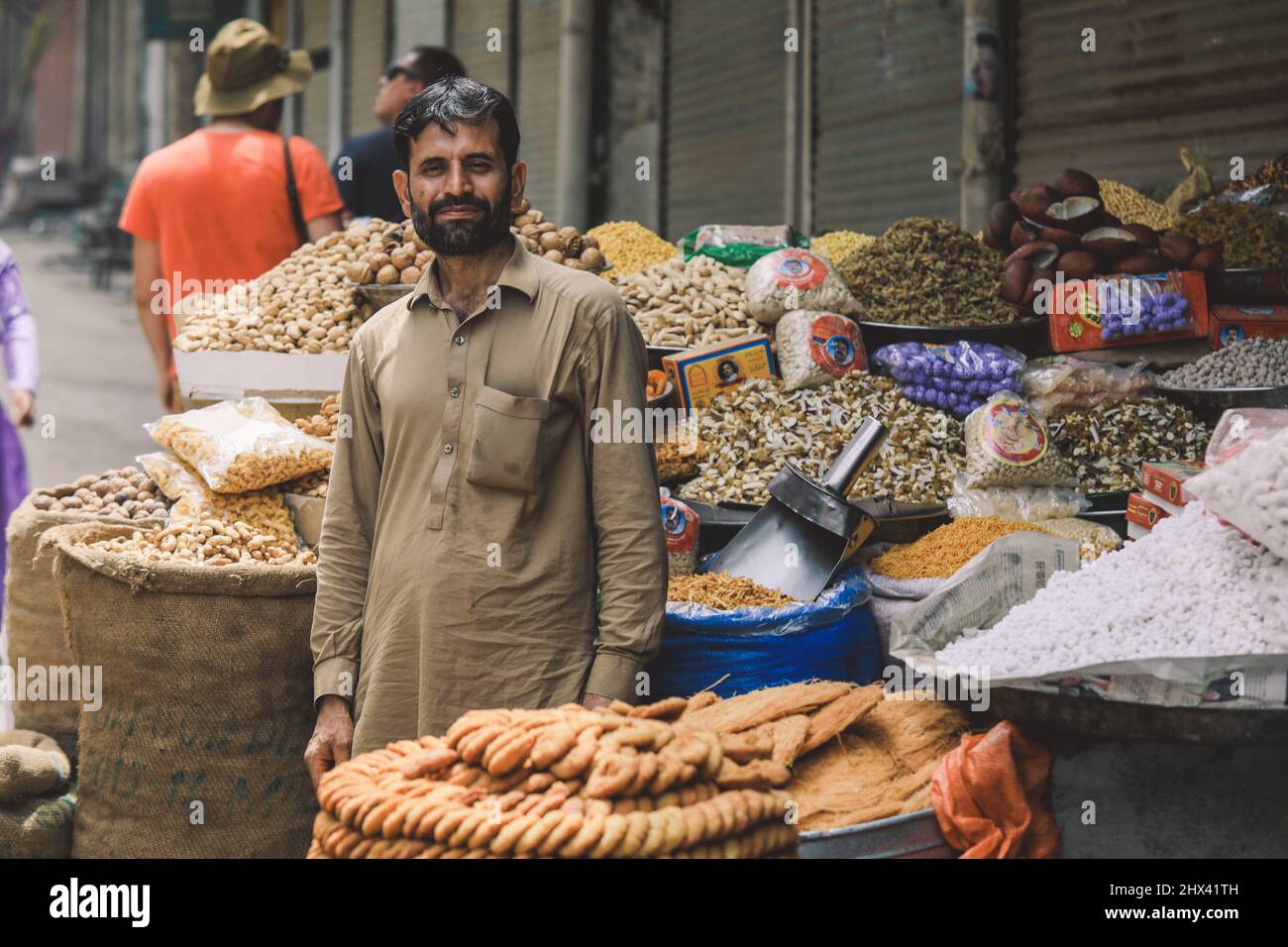 Portrait of the Pakistan Seller Man in the Peshawar City Central Market ...