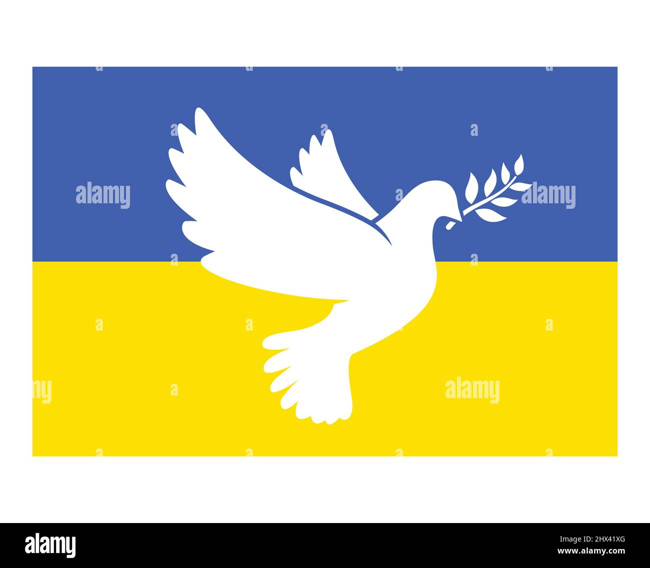 Ukraine peace dove Stock Vector Images - Alamy