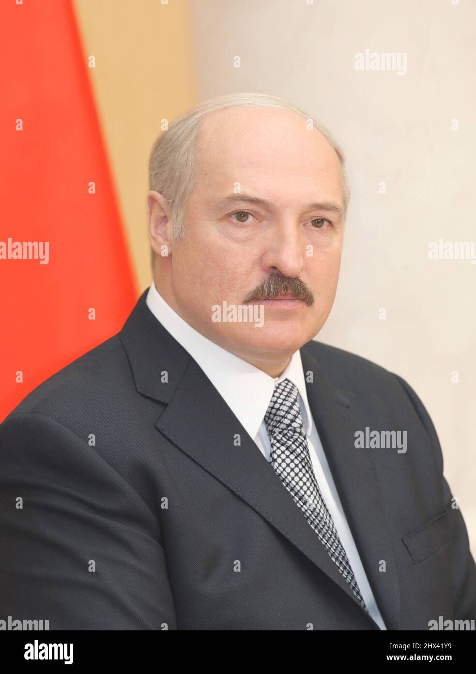 Portrait of Aleksandr Lukashenko, the President Republic of Belarus ...