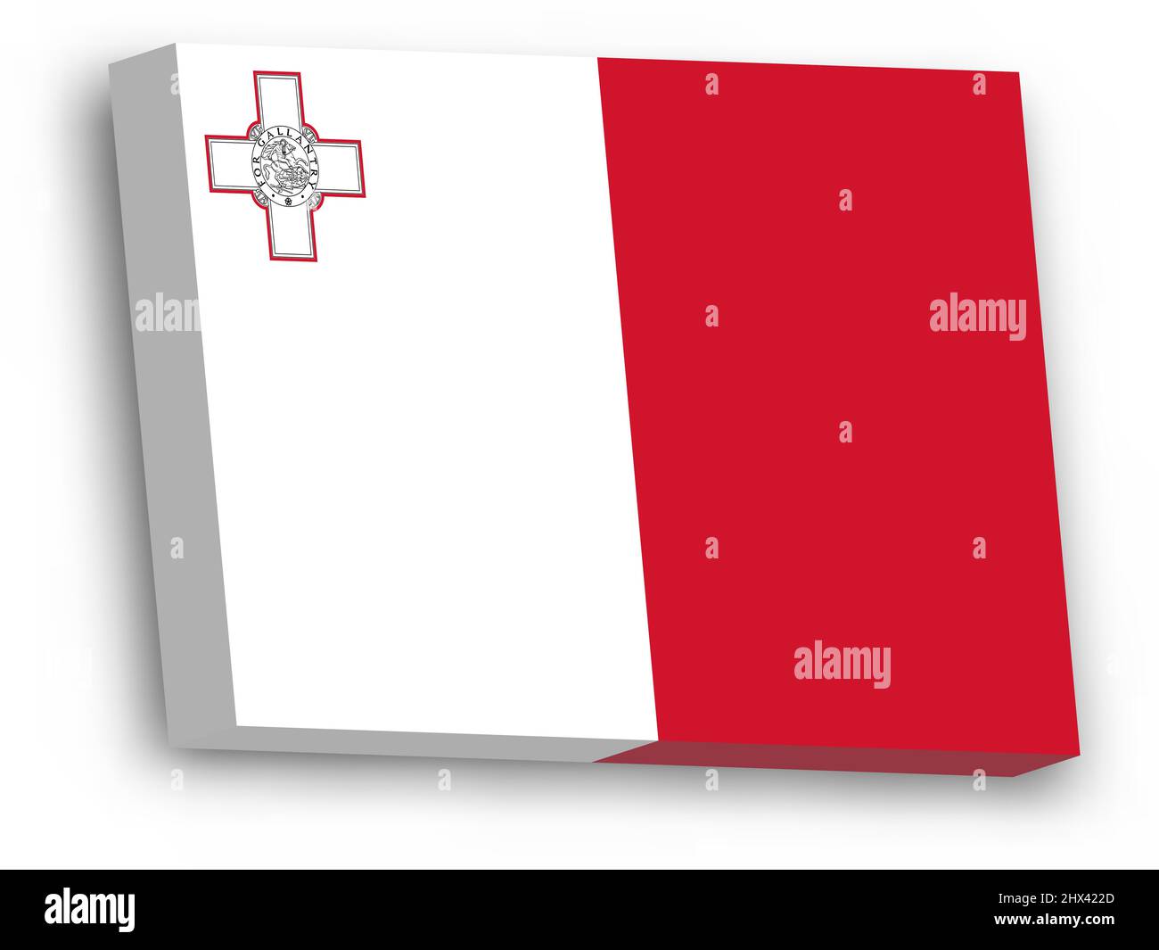 3d Vector Flag Of Malta Stock Vector Image And Art Alamy