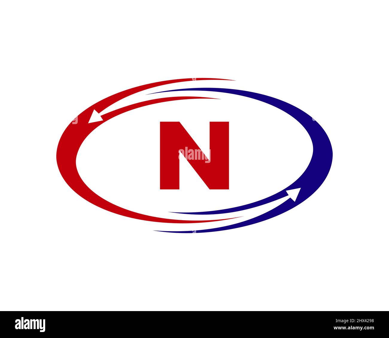 Technology Logo Design On N Letter Concept. Letter N Technology Logo ...
