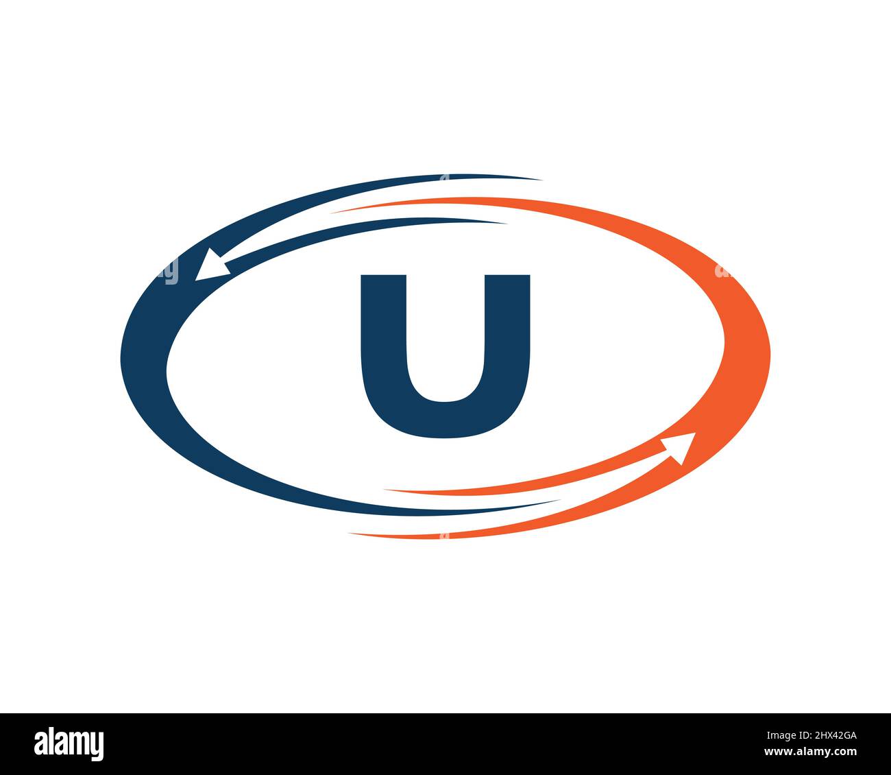 Technology Logo Design On U Letter Concept. Letter U Technology Logo ...