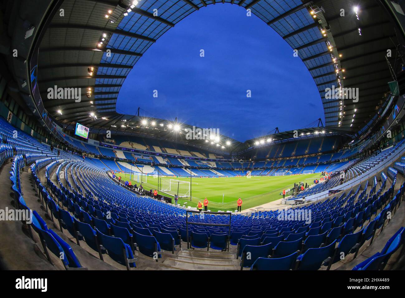 Inside the Etihad stadium Stock Photo - Alamy