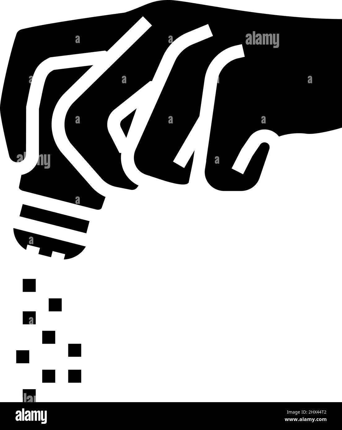 salt add glyph icon vector illustration Stock Vector Image & Art - Alamy