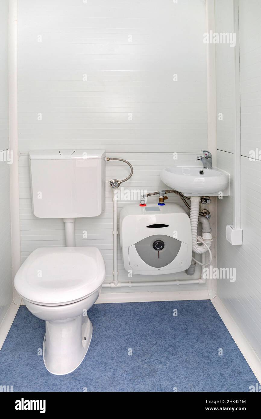 New Clean Mobile Toilet WC Cabin Unit Stock Photo - Alamy
