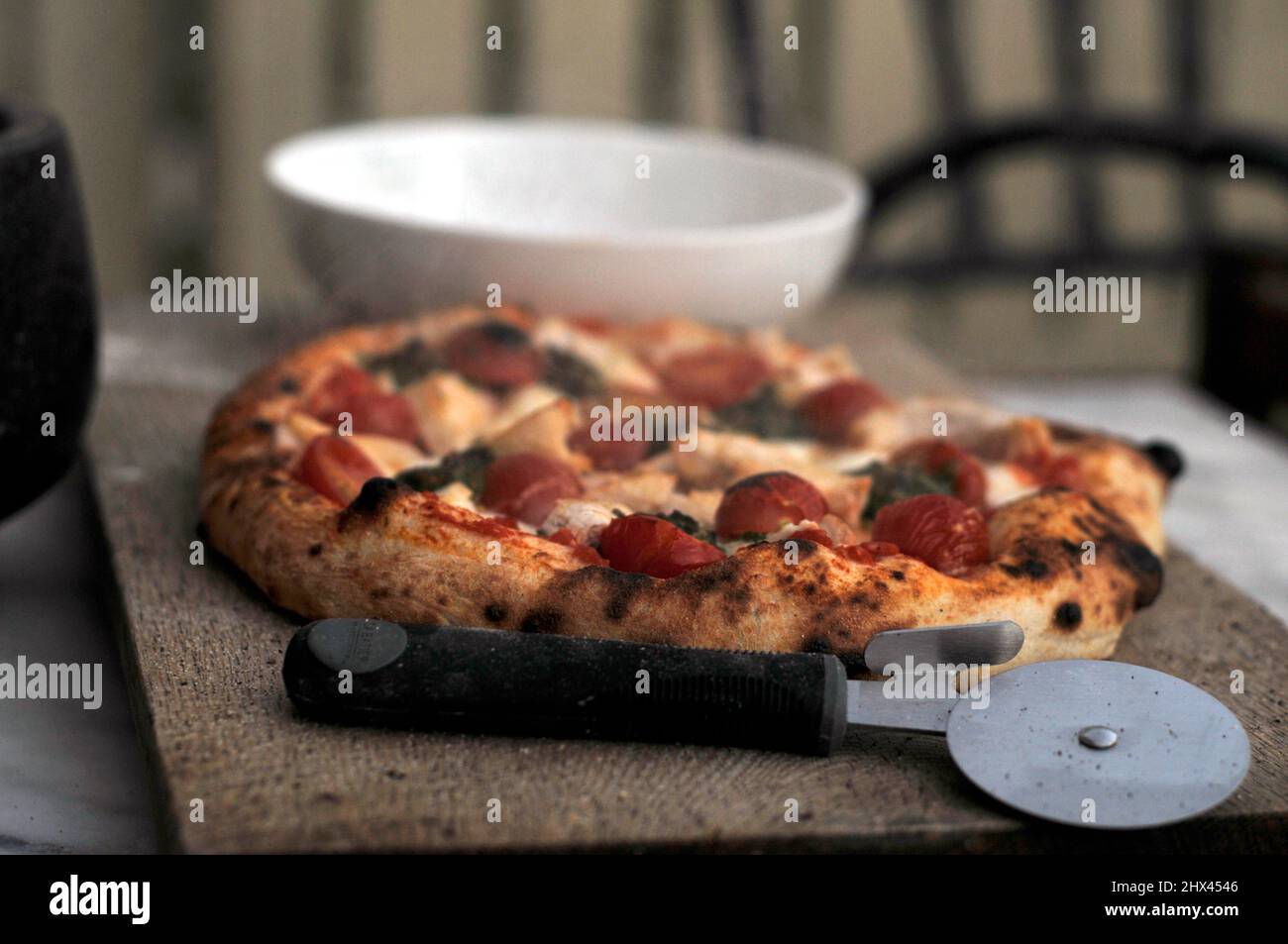 Hot pizza with smoke hi-res stock photography and images - Alamy