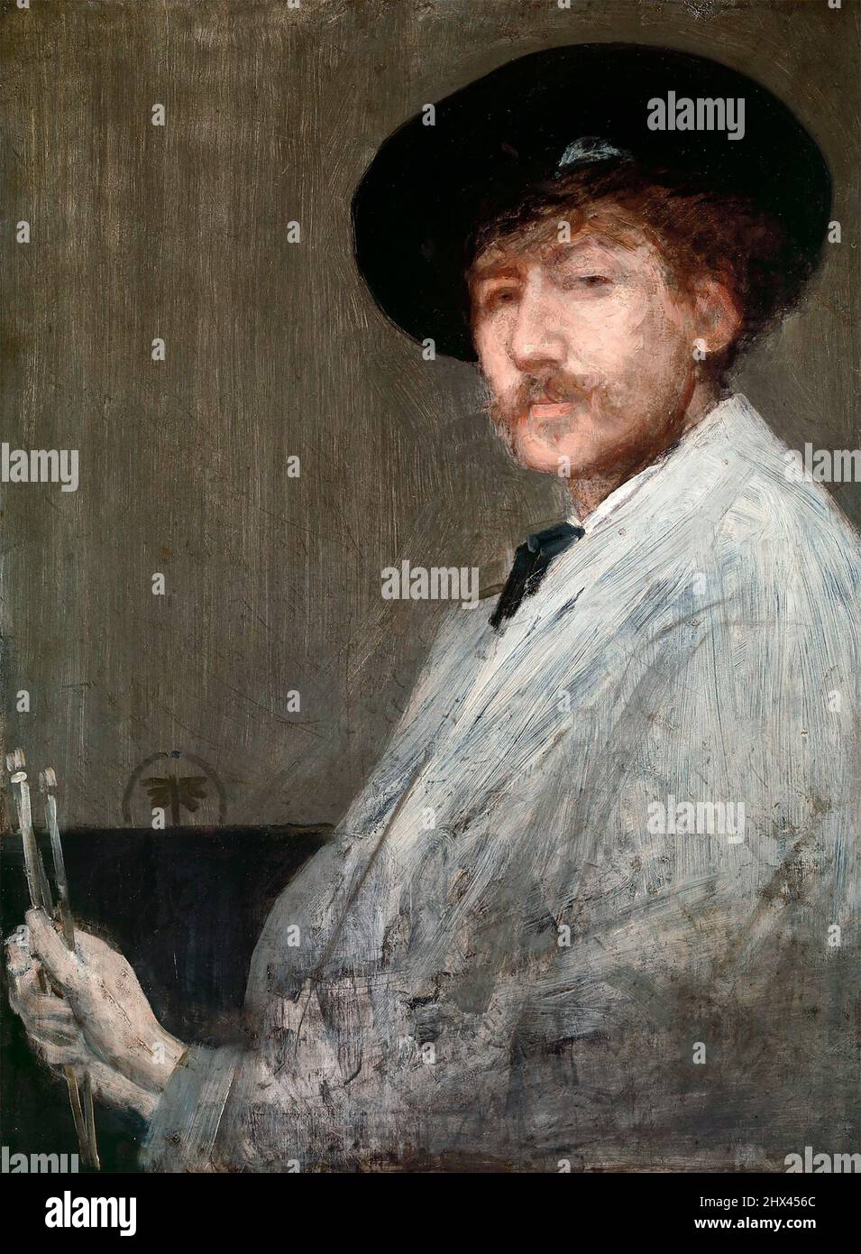 Self-Portrait of the American artist, James Abbott McNeill Whistler ...