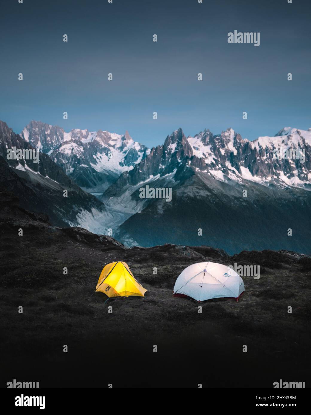 Mountain camping hi-res stock photography and images - Alamy