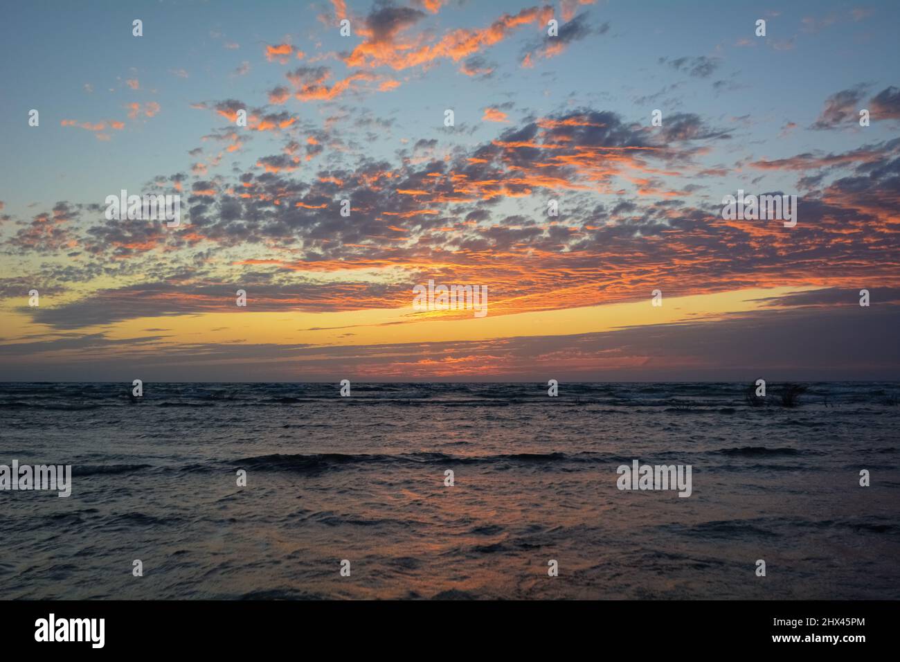 Sunset in Inverhuron (Ontario Stock Photo - Alamy