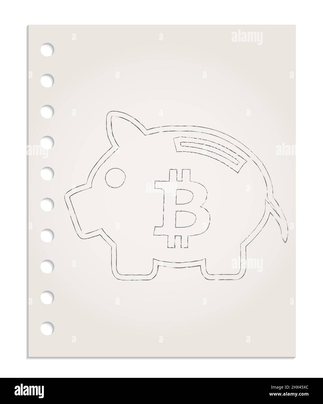 Digital piggy bank icon Cut Out Stock Images & Pictures - Alamy