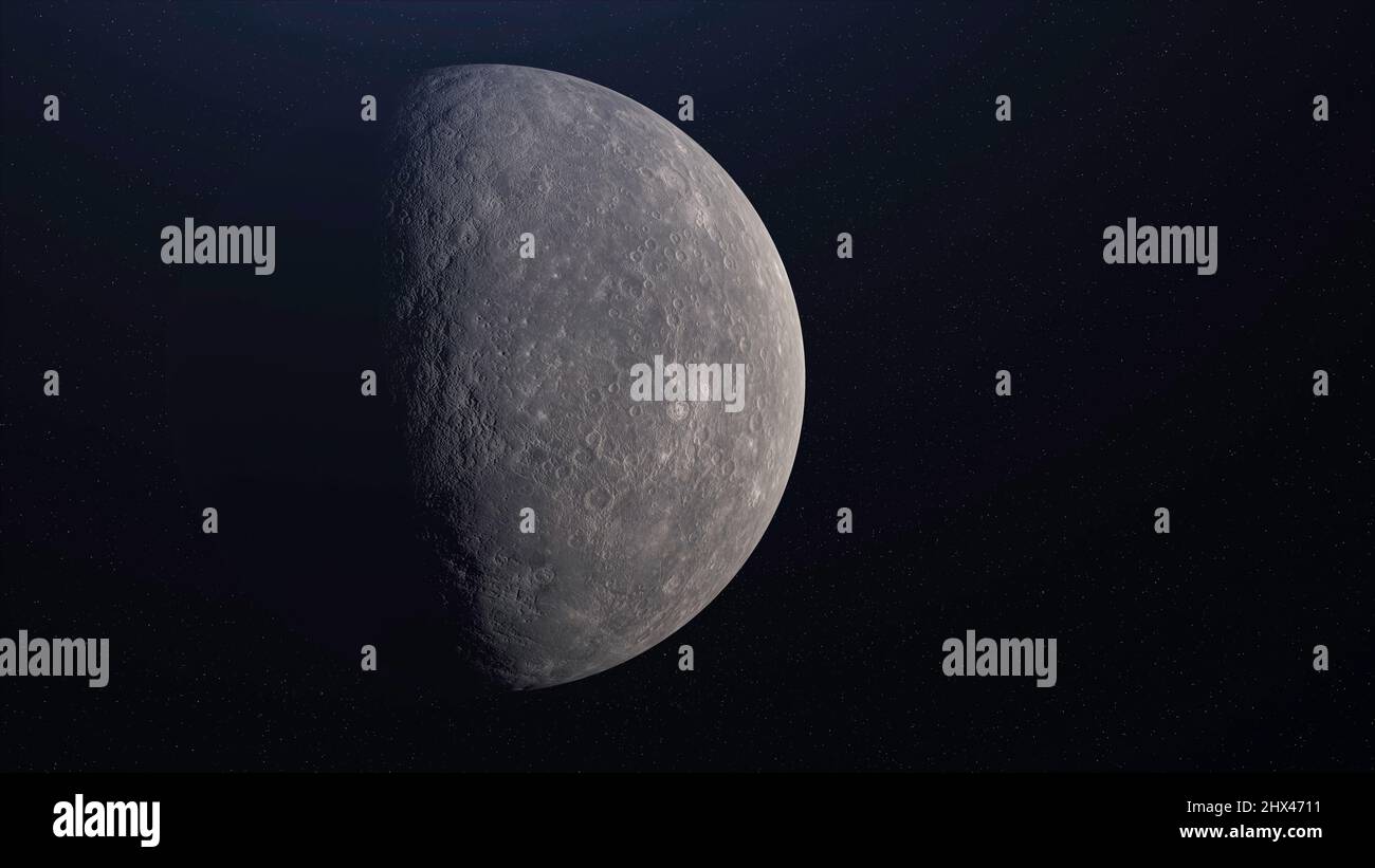 Breathtaking cosmos background with rotating realistic moon ...