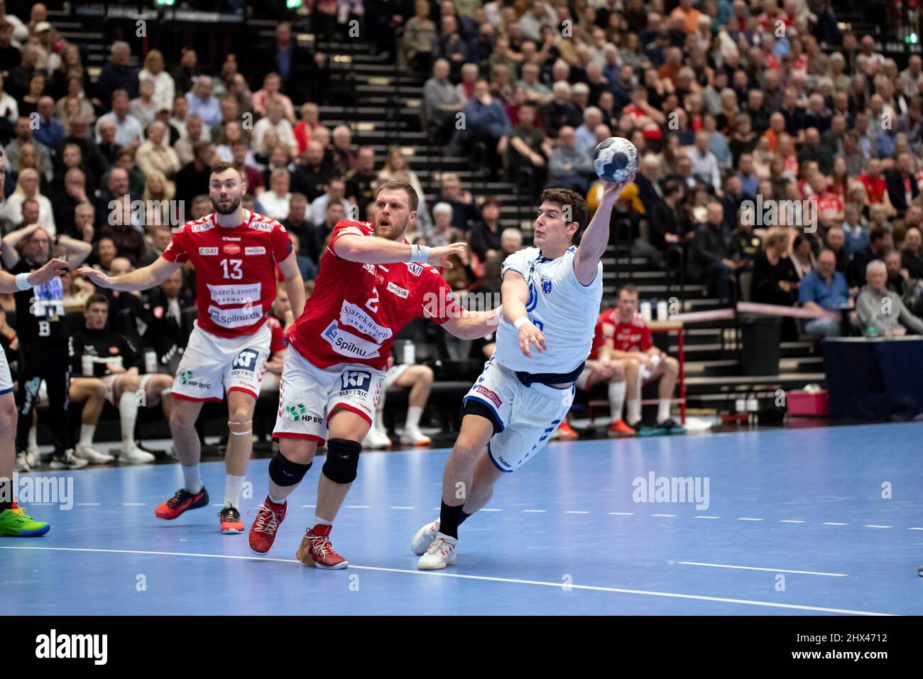 Aalborg, Denmark. 09th Mar, 2022. Luka Lovre Klarica (9) of HC PPD ...