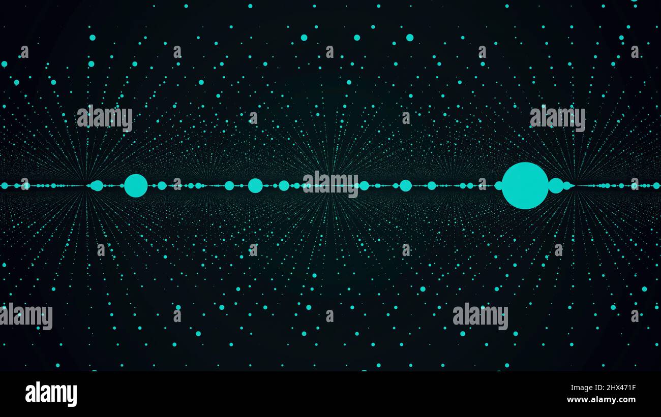 Abstract space background, geometry surfaces, lines and points ...