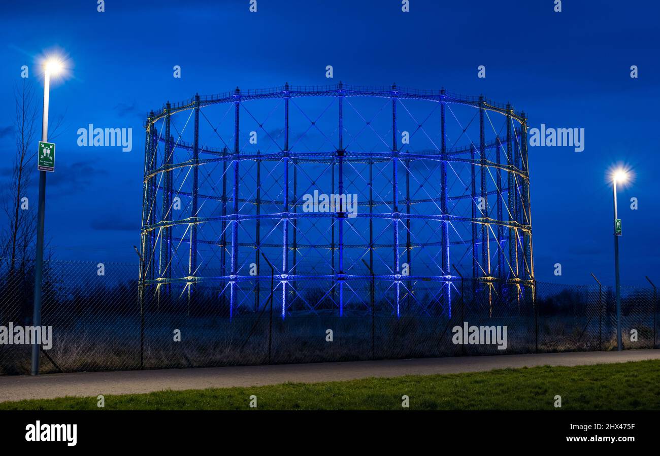 Granton, Edinburgh, Scotland, United Kingdom, 9th March 2022. Light up ...