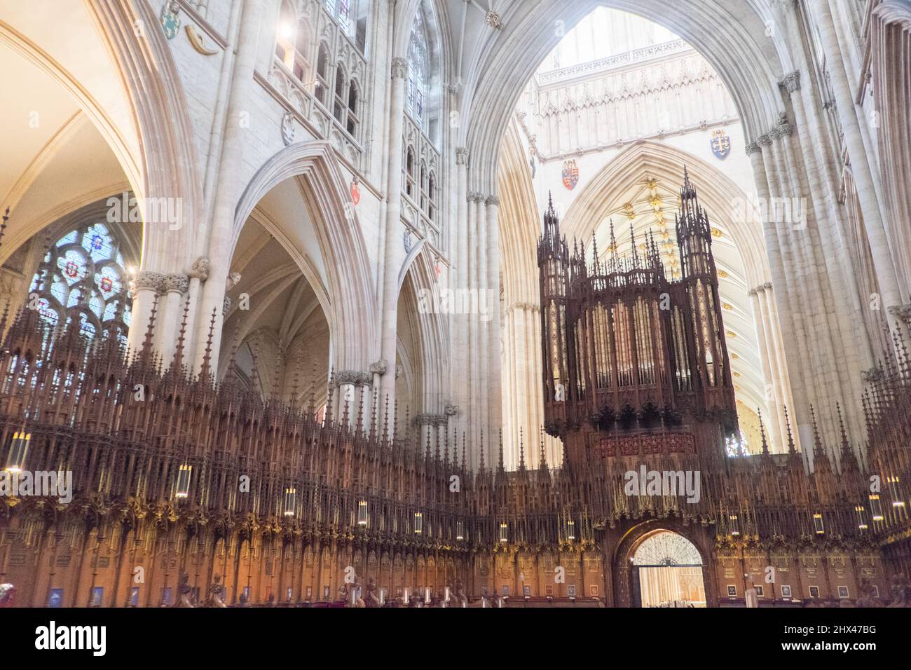 Interior,inside,York Minster,Cathedral,place,of,worship,York,North ...
