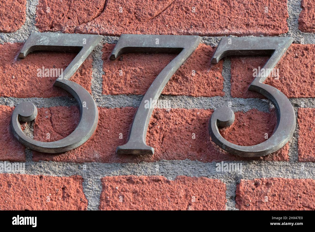 Close Up House Number 373 At Amsterdam The Netherlands 8-2-2022 Stock ...