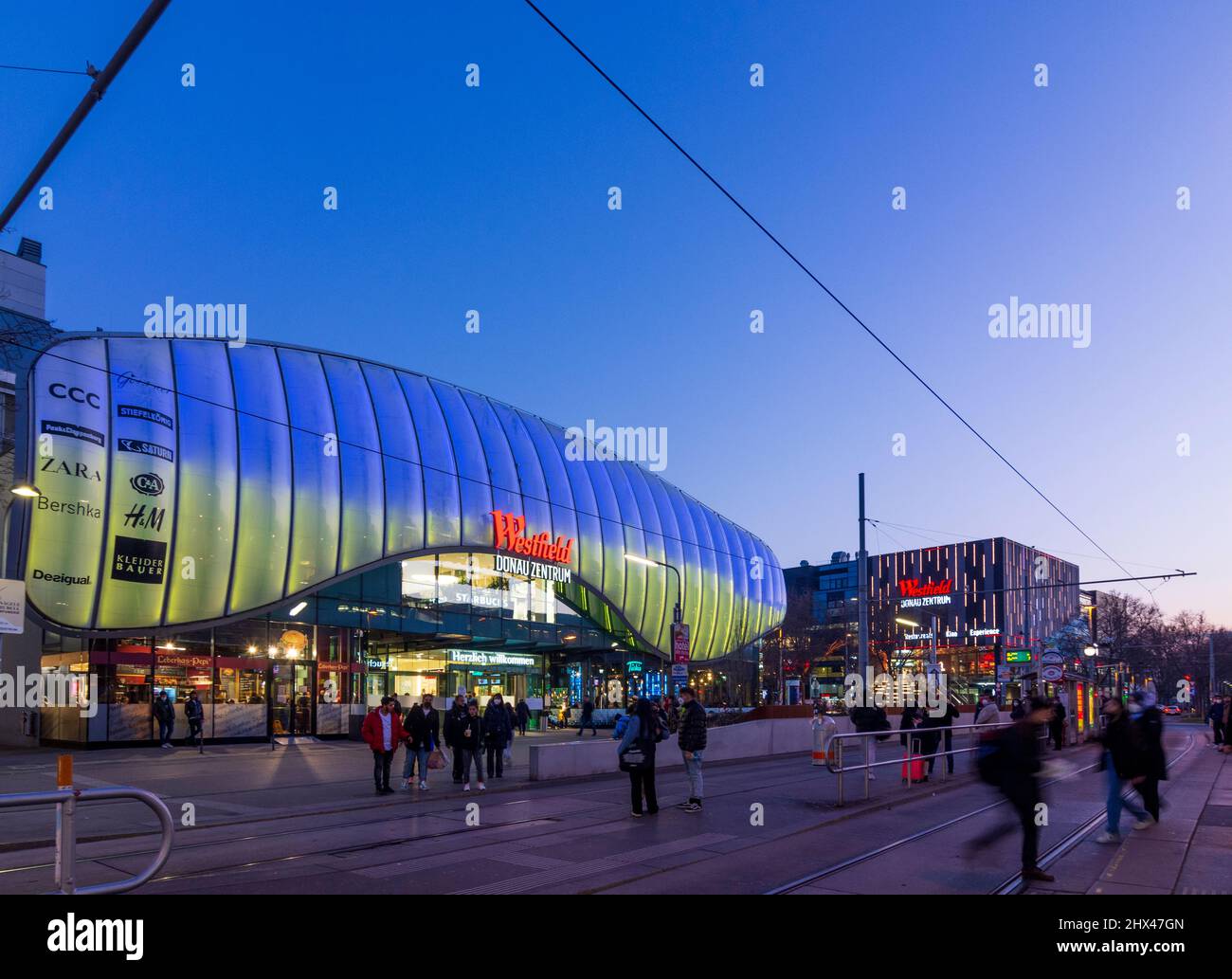 Wien, Vienna: shopping mall Westfield Donau Zentrum (DZ) in 22 ...