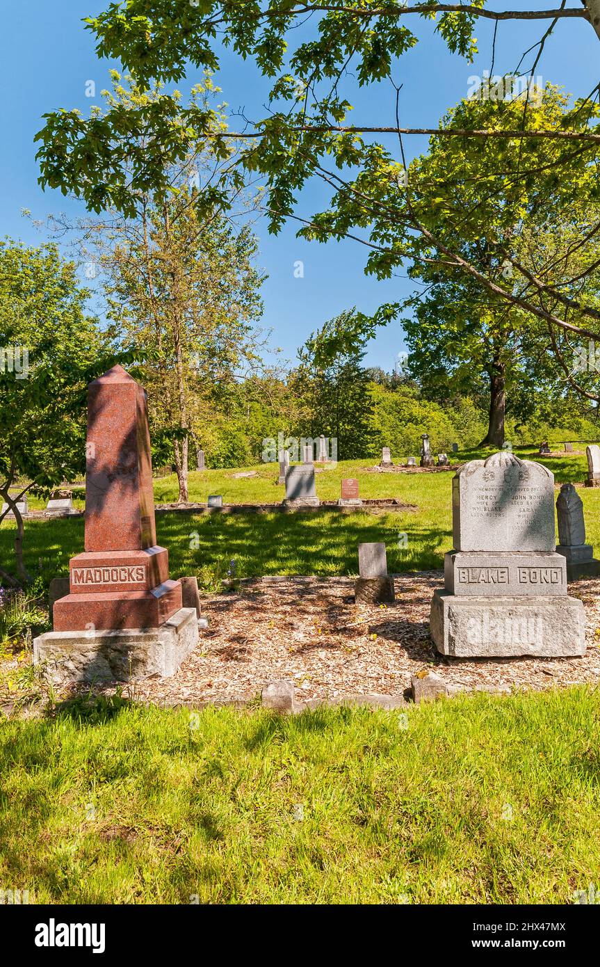 Peter Saar Cemetery in the Panther Lake area of Kent, Washington Stock ...